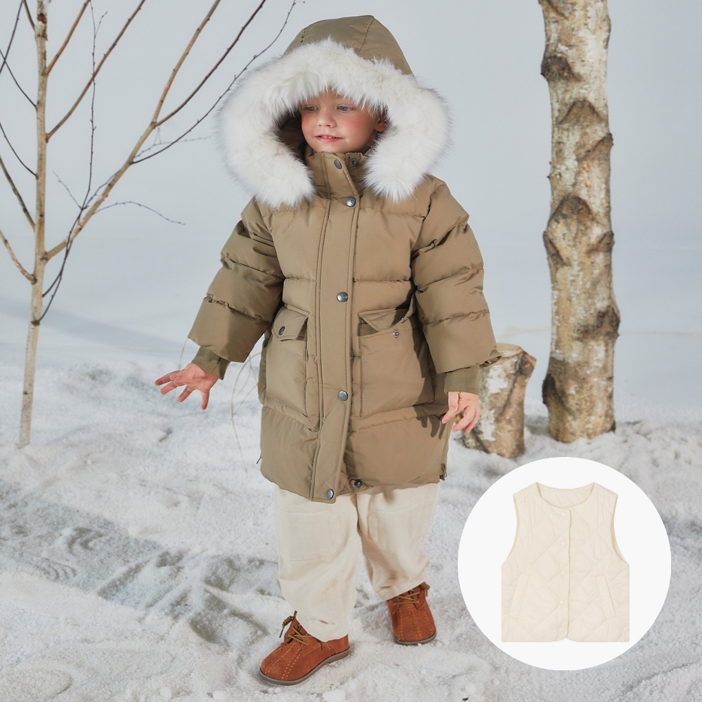 디터쳐블 하이브리드 롱다운 점퍼 MLJD23T62- KIDIKIDI