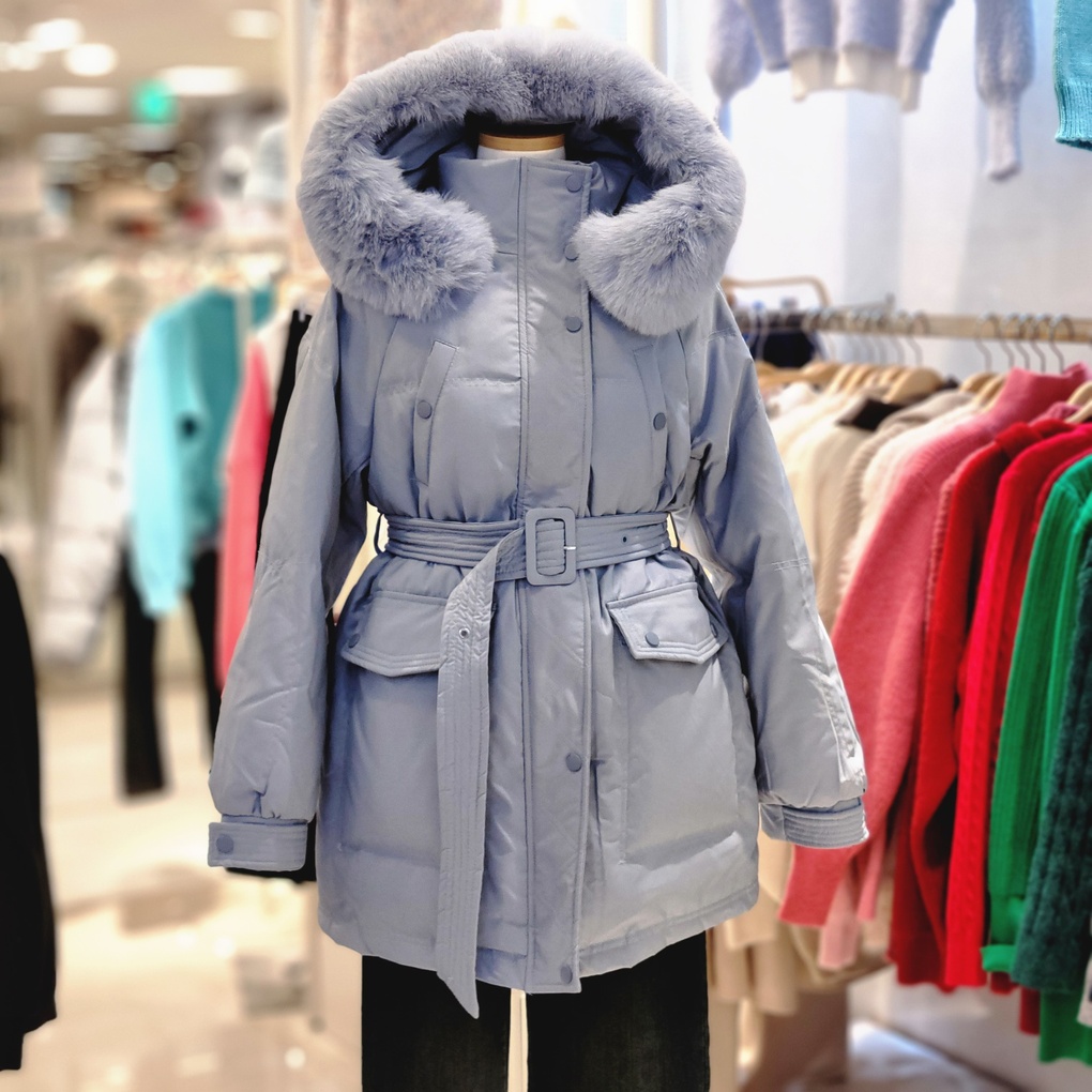 퍼후드 벨티드 덕다운 점퍼_390400/평촌점- 이랜드몰