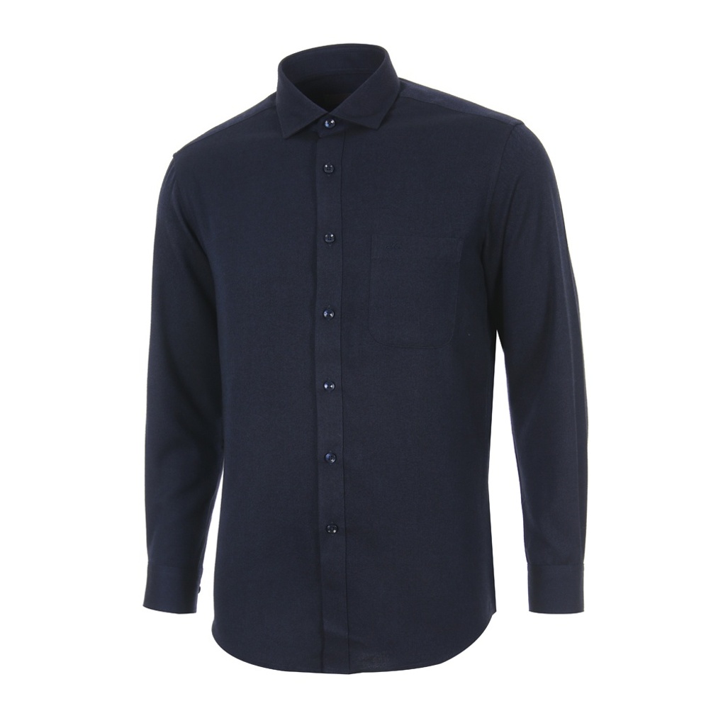 (엘르셔츠,엘르옴므)남성TR 트윌기모 솔리드 네이비 일반핏셔츠,남방(E234R-64170- 이랜드몰