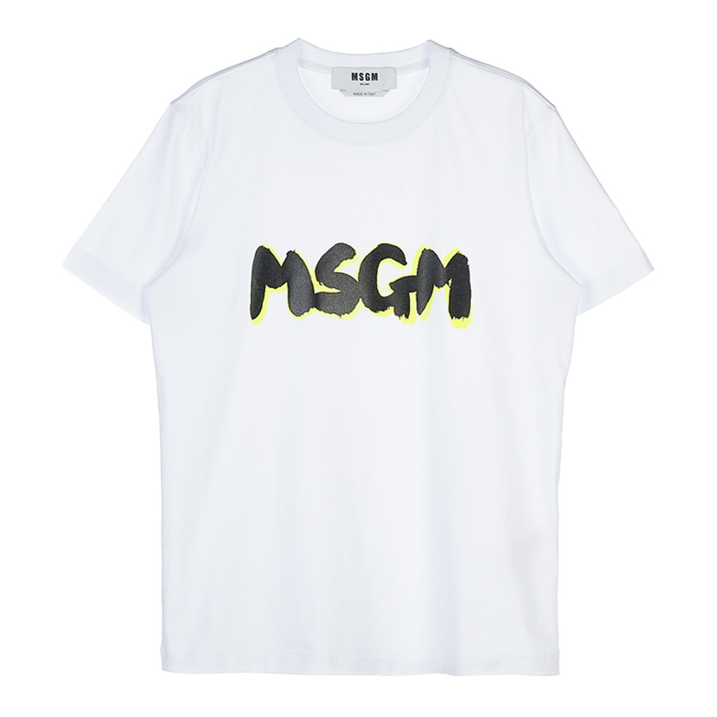[MSGM] 로고 프린트 티셔츠 3441MDM206 237002 01 /1- 이랜드몰