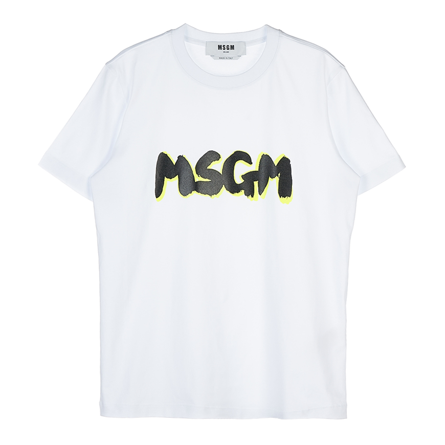 [MSGM] 로고 프린트 티셔츠 3441MDM206 237002 01 /1- 이랜드몰
