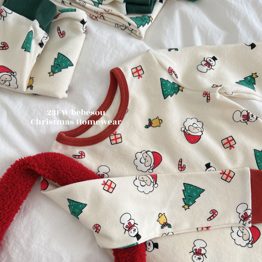 [자체제작/12월 7일부터 순차출고] 23FW 크리스마스 실내복_산타- KIDIKIDI
