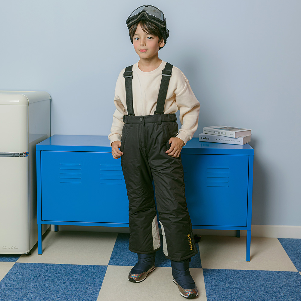 칼라배색스키복팬츠(차콜)- KIDIKIDI