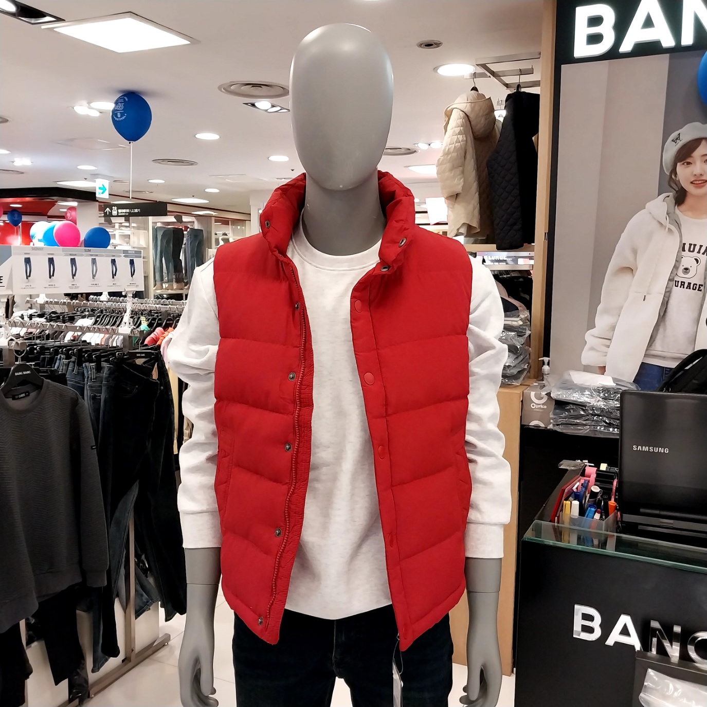 [뱅뱅] 겨울 남녀공용 기본 경량 덕다운 패딩조기 NEJ700- 이랜드몰