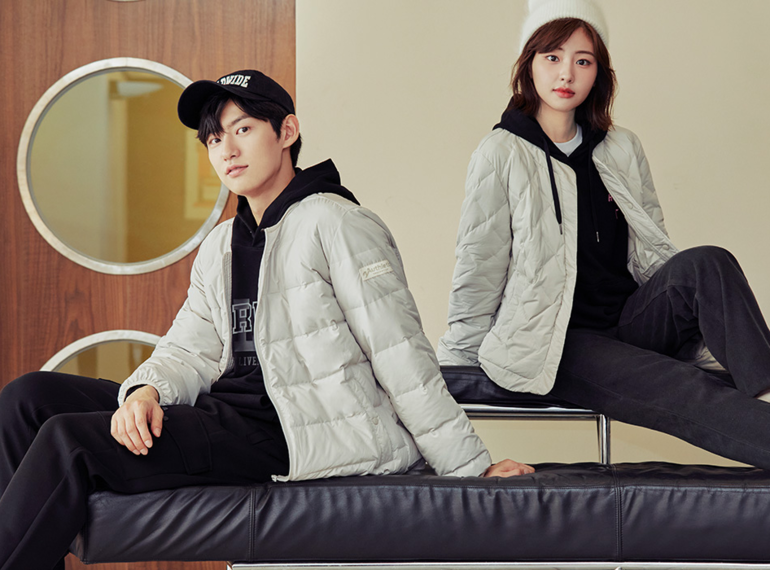 [뱅뱅] 겨울 남녀공용 기본 경량 덕다운 패딩조기 NEJ700- 이랜드몰