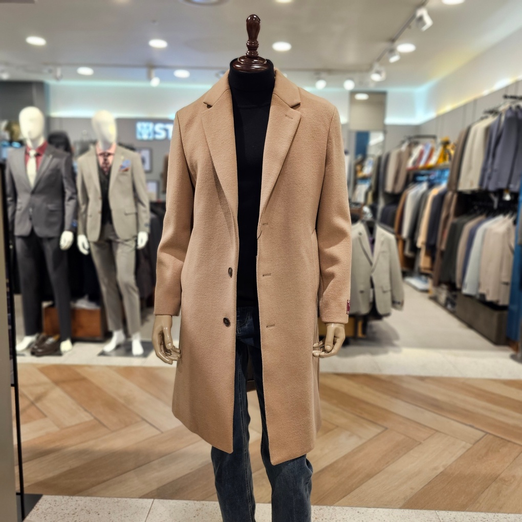 STCO NC15 베이지 세미오버핏 구스 다운 내피 캐시미어 코트 SCTSD99OSD- 이랜드몰