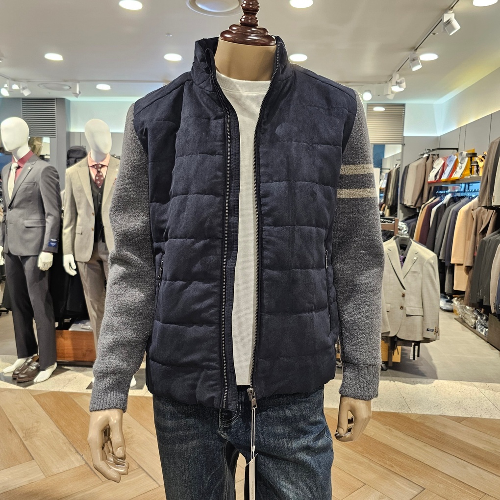 STCO NC15 네이비 하이브리드 스웨이드 집업 점퍼 DGKTD05CSN- 이랜드몰