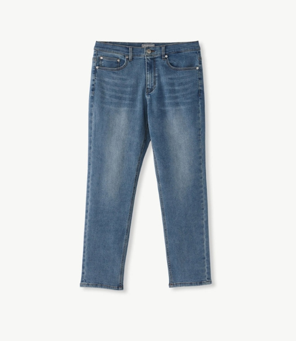 에스티코 [STCO] 스트레치 컴포트핏 베이직 워싱 데님 청바지 - 블루- 이랜드몰