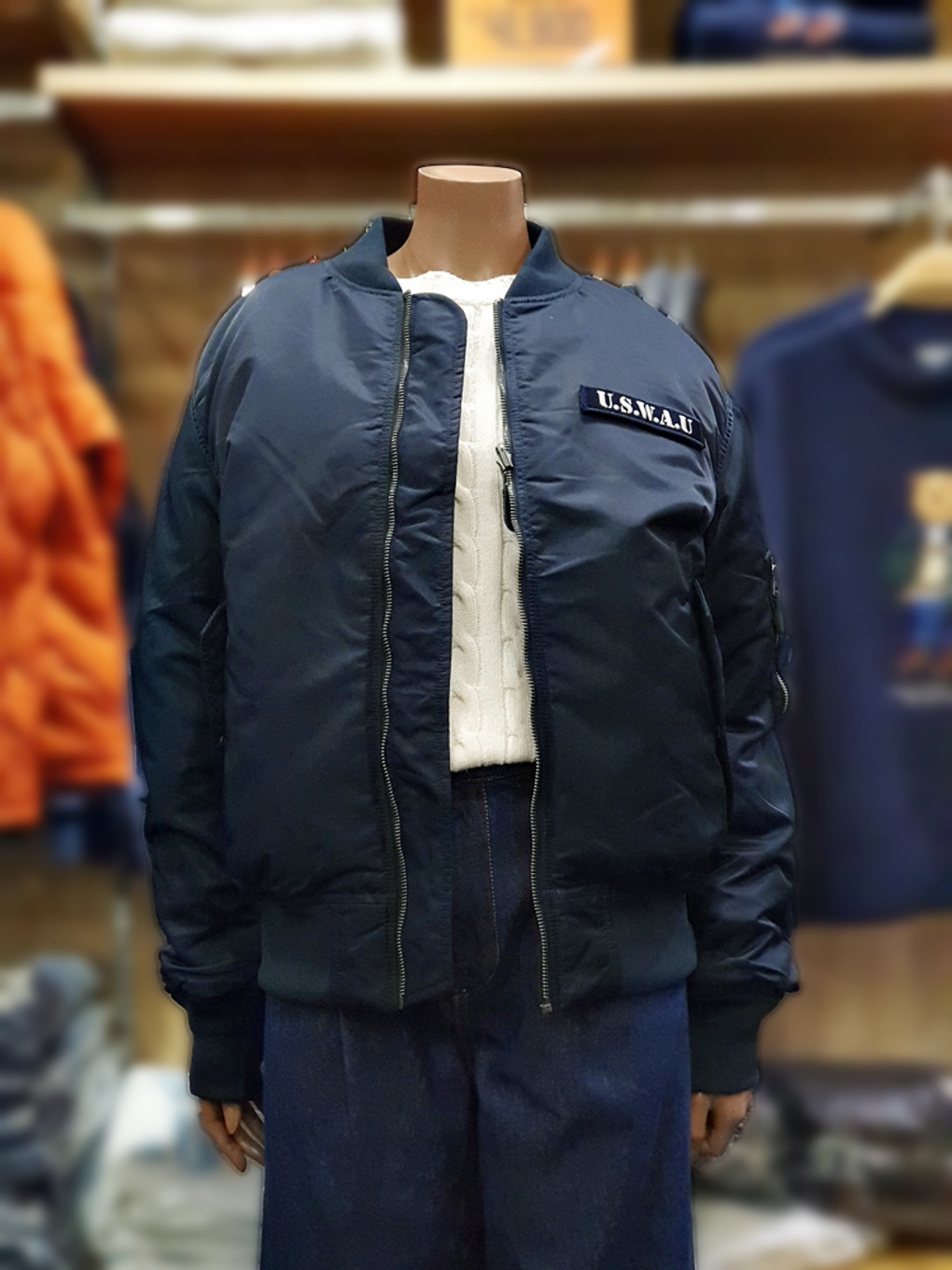 후아유 리버서블 MA1 자켓 WHJJD4T31M- 이랜드몰