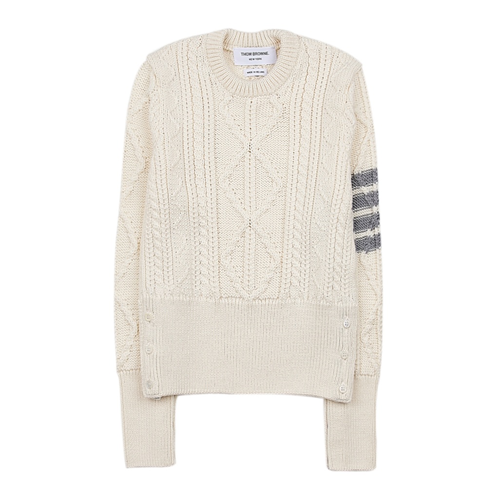 [톰브라운] 여성 아란 케이블 클래식 니트 FKA438A Y1024 100 /1- 이랜드몰