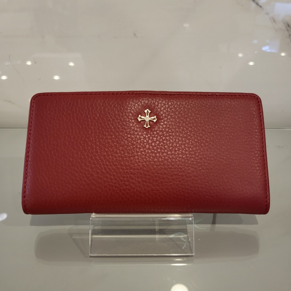 몽크로스 WNAW-8055A 로고 포인트 여성용 슬림 소가죽 카드지갑 장지갑- 이랜드몰