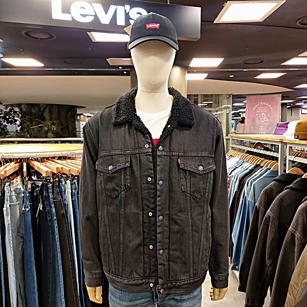 Levi's 남성 릴렉스핏 쉐르파 트러커 재킷 A5784-0005(BK)- 이랜드몰