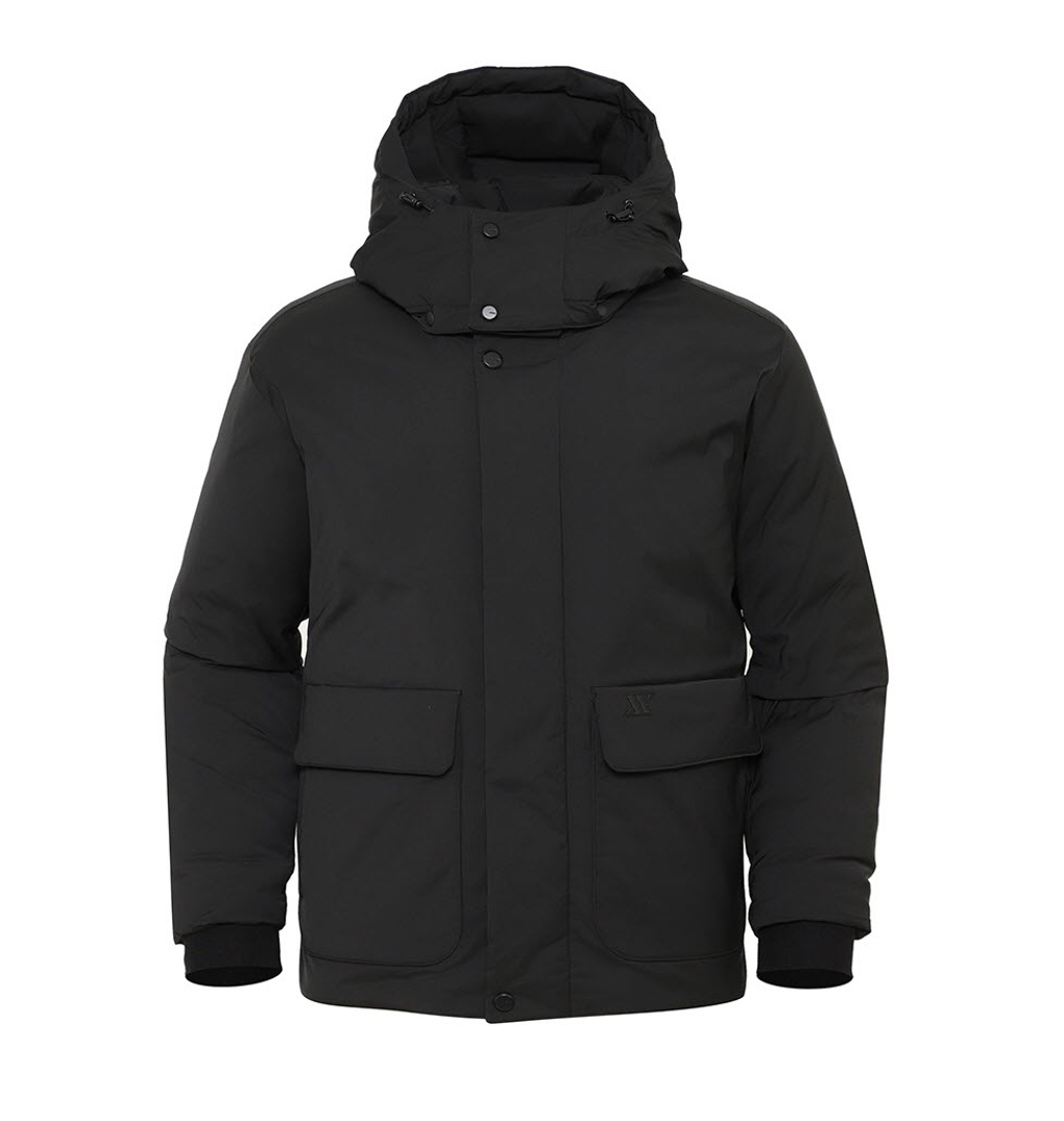 남성 JDX 23' F/W 안사시 프린트 후드 덕다운 점퍼 X2WDU4144BK- 이랜드몰