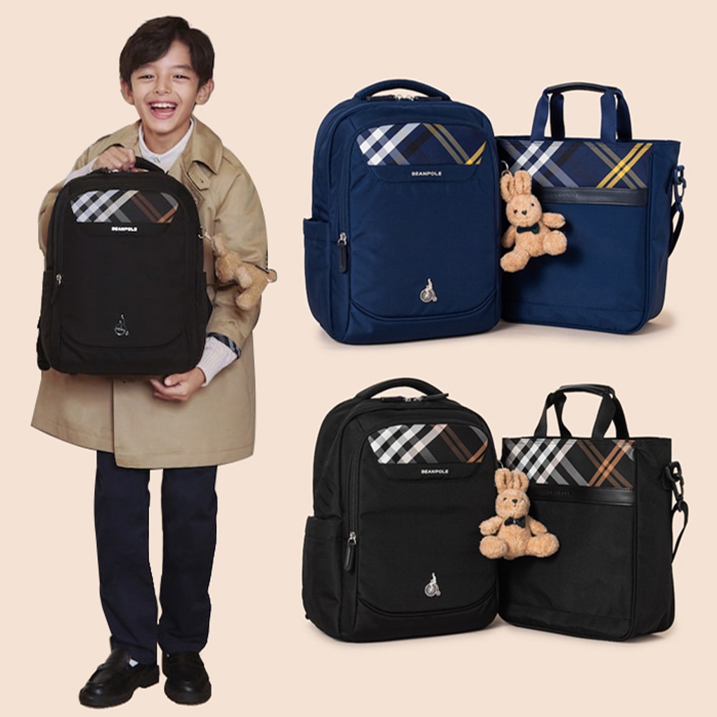 [BEANPOLE KIDS] 24SS 코어 체크 책가방 SET (2종 택1)- 이랜드몰