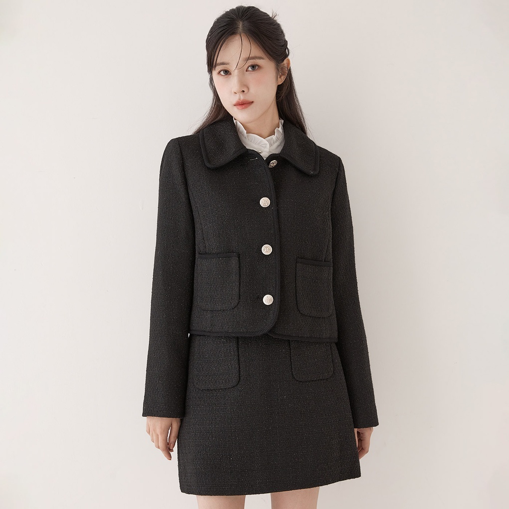 로엠 ) 카라 트위드 자켓(2colors)_RMJKD4TR55- 이랜드몰