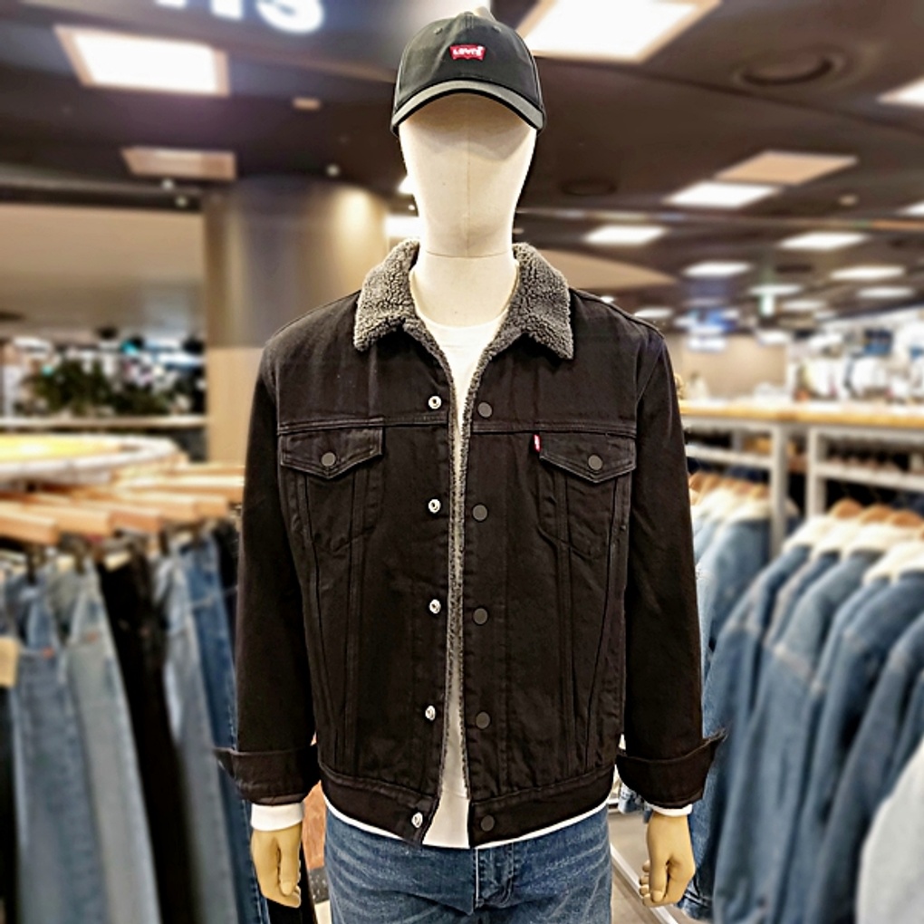 Levi's 남성 스탠다드 핏 쉐르파 트러커 재킷 16365-0054- 이랜드몰