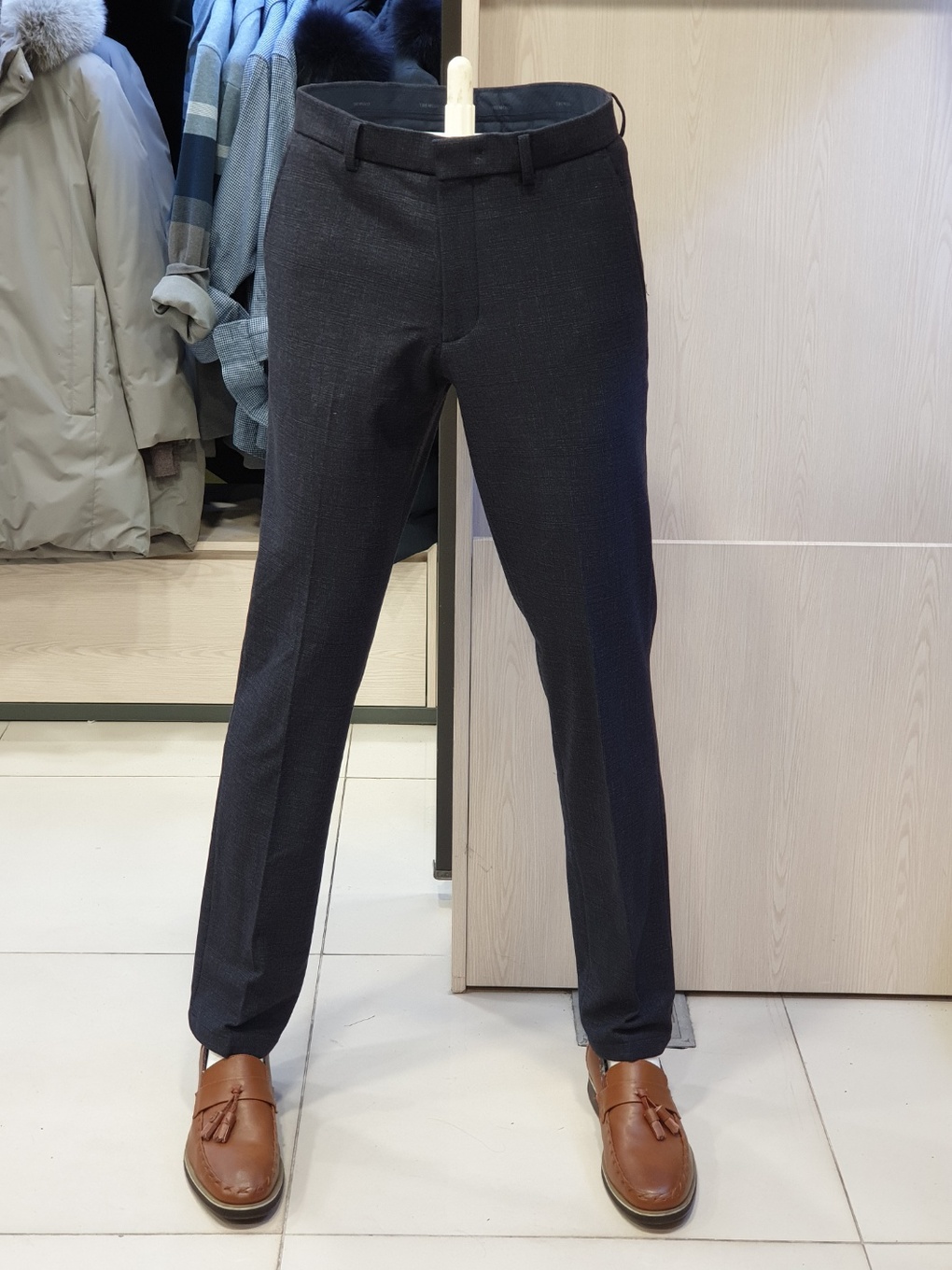 세정 트레몰로 TRN DL3W 9521(56) 겨울 은은한 체크패턴의 폴리 본딩바지- 이랜드몰