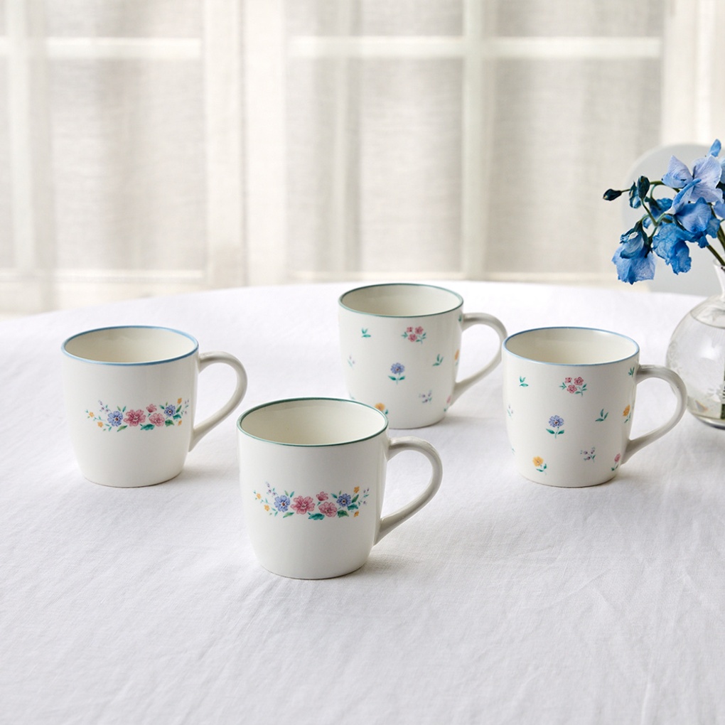 블루블라썸 머그 4P세트 240ml_CA3024054- 이랜드몰