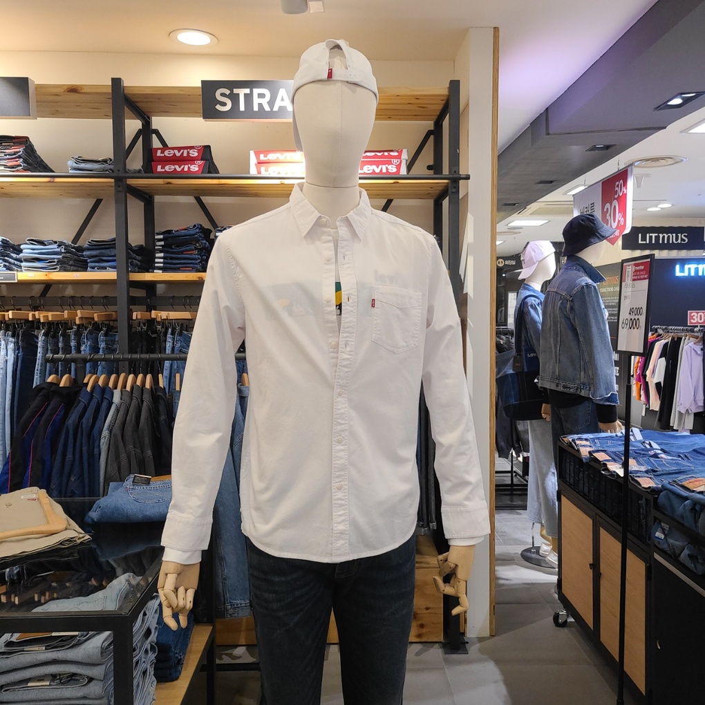 리바이스 기본 화이트남방 85746-0000- 이랜드몰