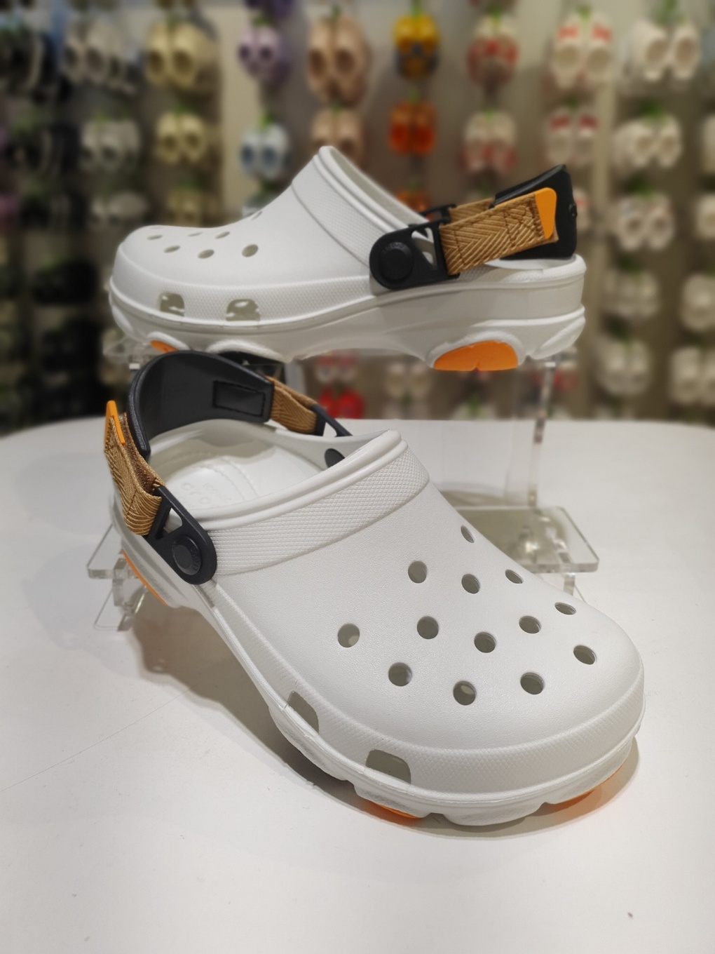 클래식 올터레인 클로그 화이트 흰색 206340-94S 벨크로스트랩- 이랜드몰