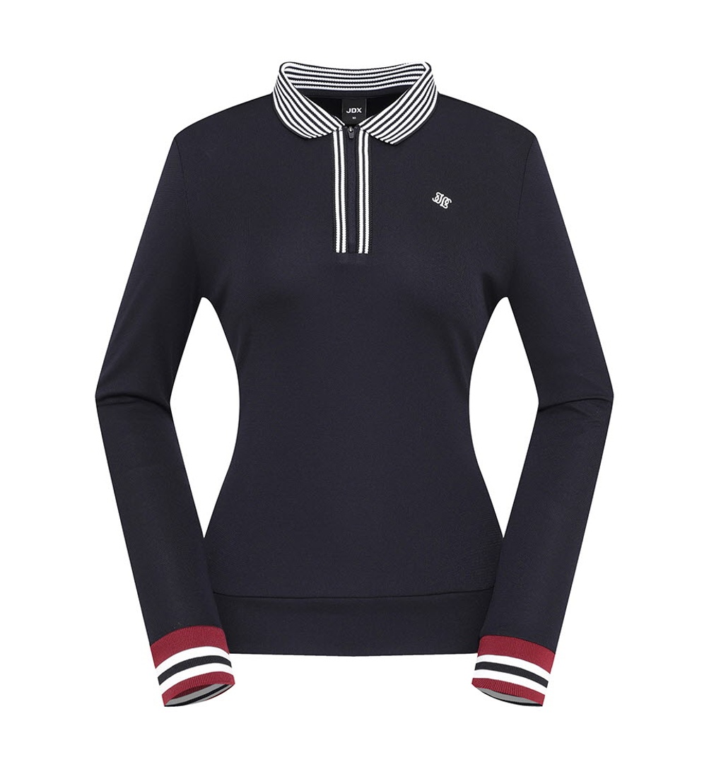 여성 JDX 스트라이프 포인트 요꼬에리 긴팔 티셔츠 X2TLU5444NA- 이랜드몰