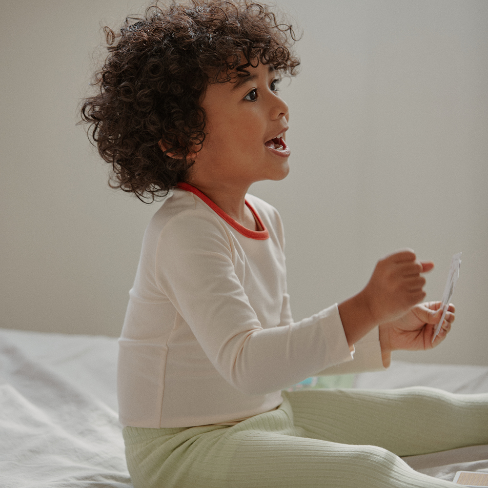 두두앤솜 봄 면모달 실내복 - 라임샤벳- KIDIKIDI