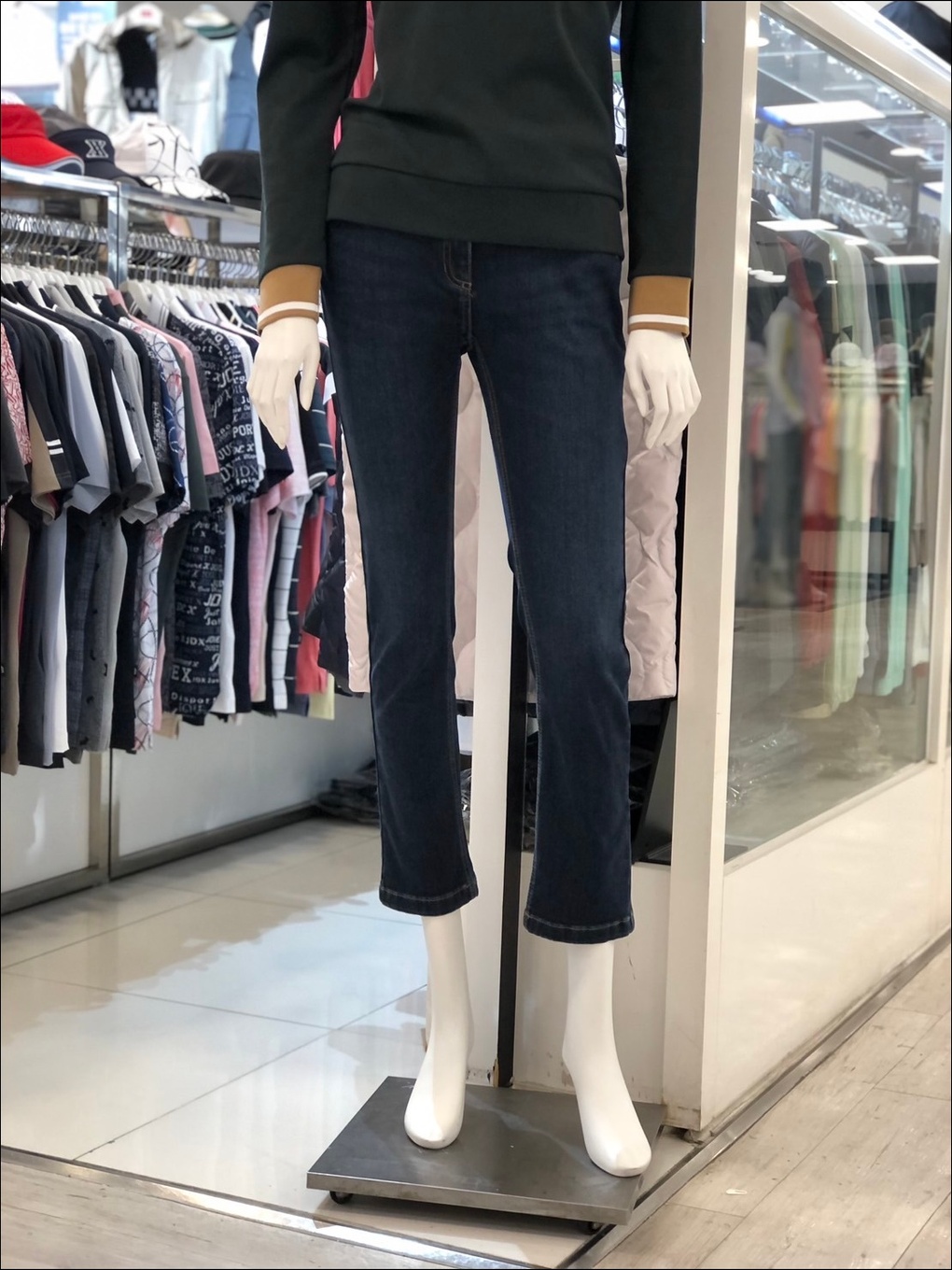 JDX 여성가을 텍션지 포인트 데님 팬츠(X2PTU7719)- 이랜드몰