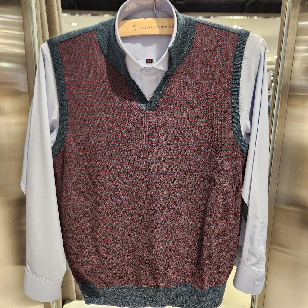 [로베르따셔츠] 남성와이셔츠 하이넥 니트 조끼 HJ3-L02-2- 이랜드몰