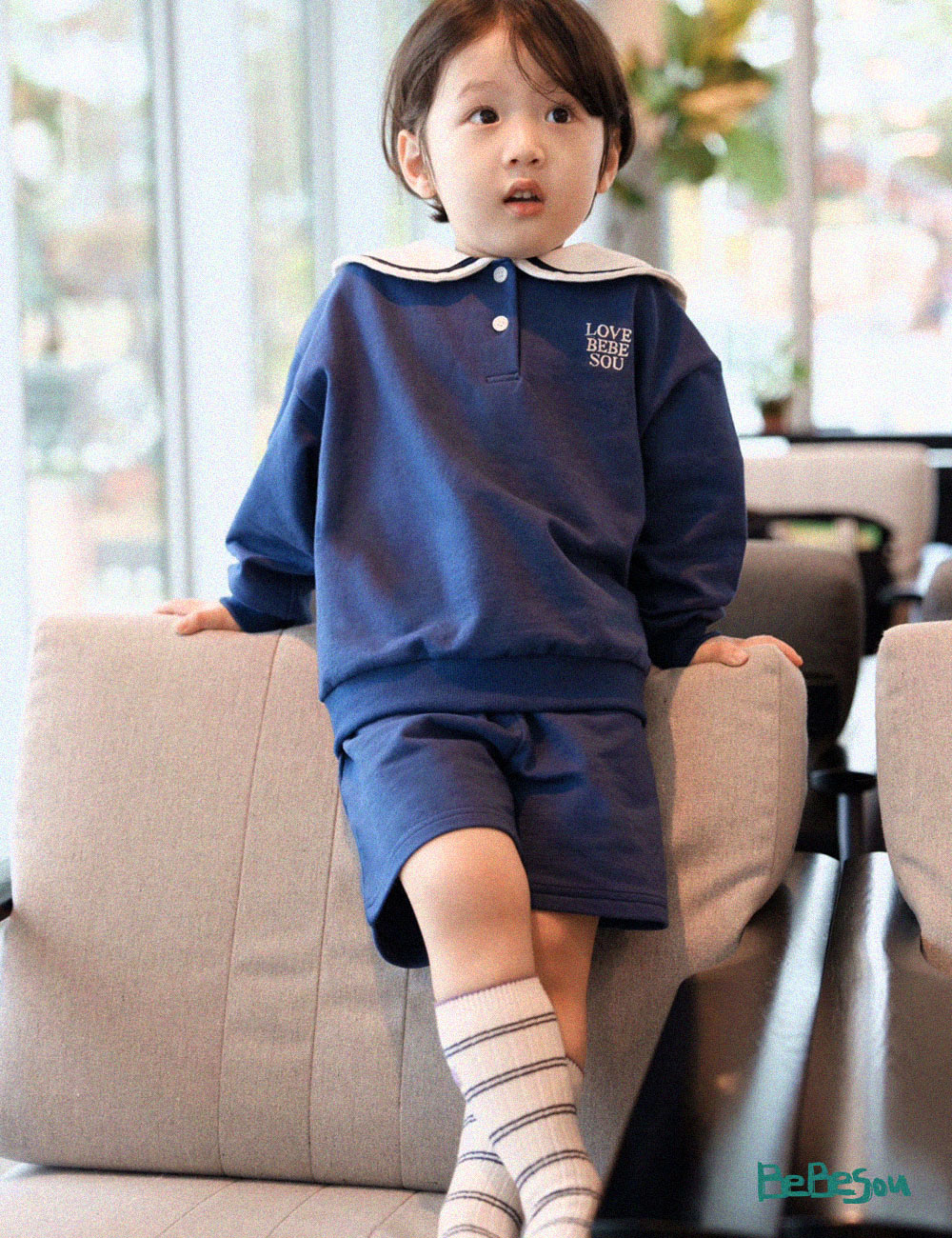 [자체제작/기획] 럽세라3종SET(맨투맨+조거팬츠+반바지)- KIDIKIDI