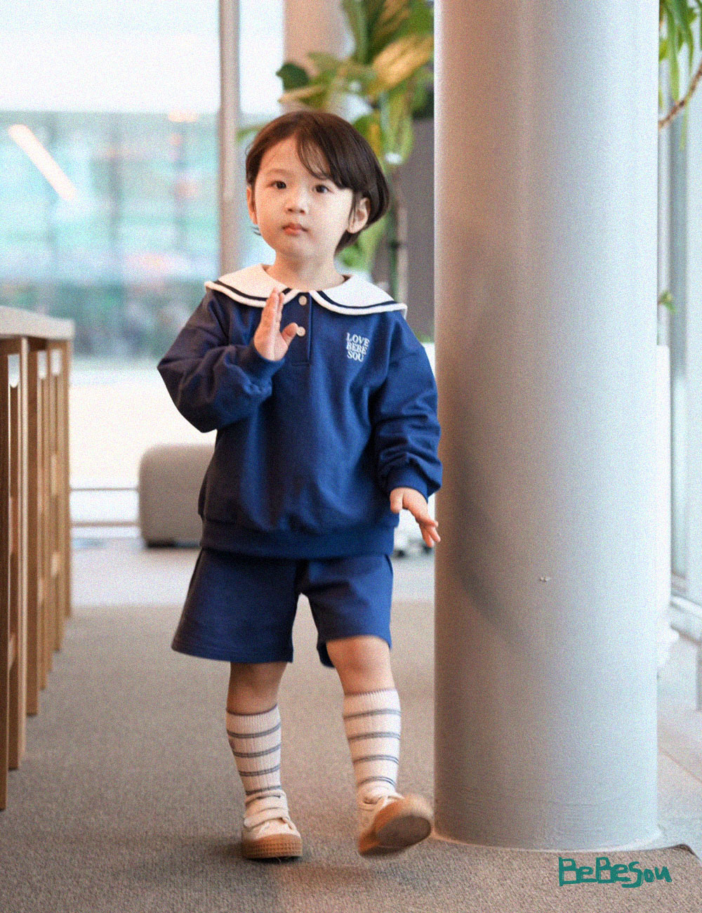 [자체제작/기획] 럽세라3종SET(맨투맨+조거팬츠+반바지)- KIDIKIDI