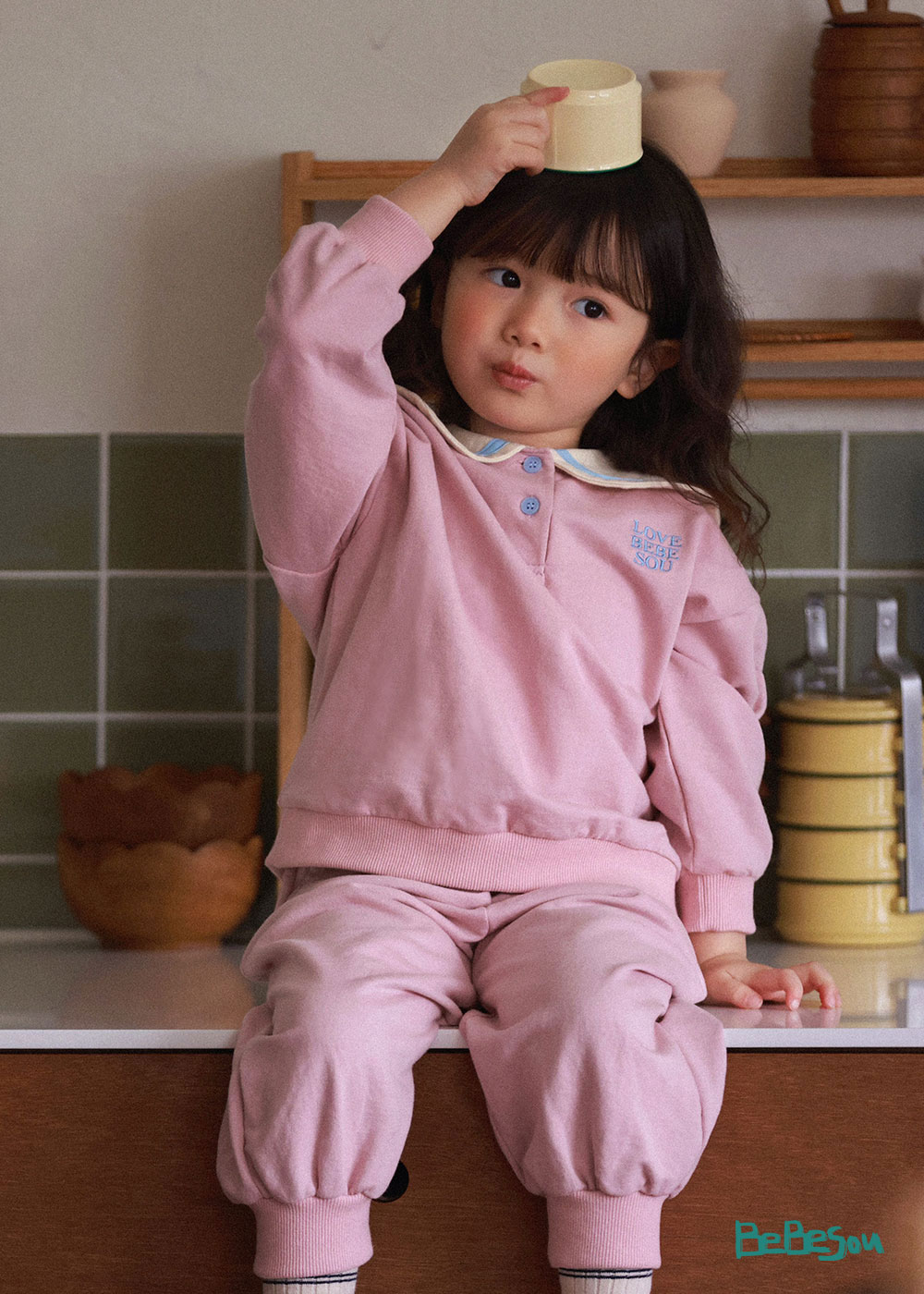 [자체제작/기획] 럽세라3종SET(맨투맨+조거팬츠+반바지)- KIDIKIDI