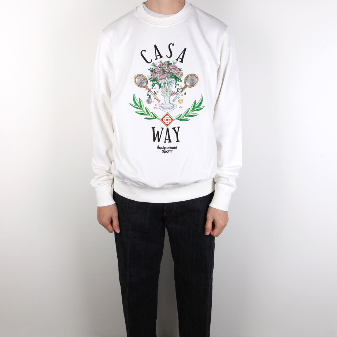 [카사블랑카] CASAWAY 맨투맨 아이보리 MF22JTP00115- 이랜드몰