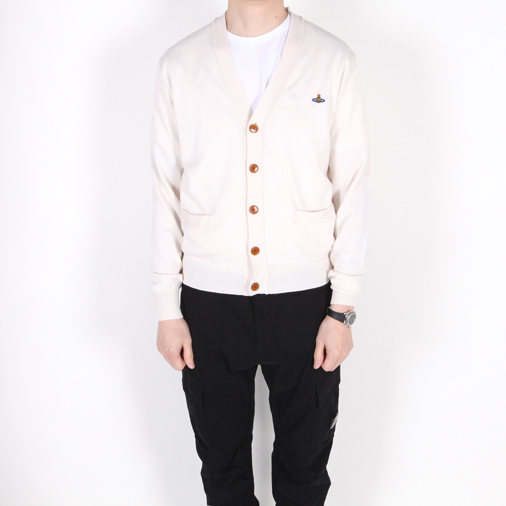 [비비안웨스트우드] 23FW 캐시미어 블렌드 ORB 가디건 아이보리 2701000P- 이랜드몰