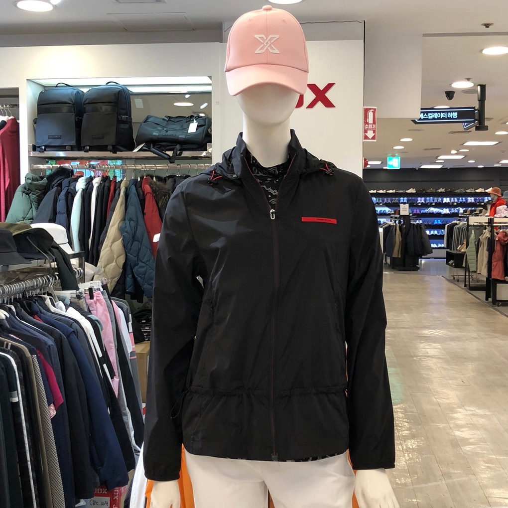 JDX 여성여름 아이스샷 펀칭 후드 바람막이 점퍼(X1WJV6101) BK- 이랜드몰