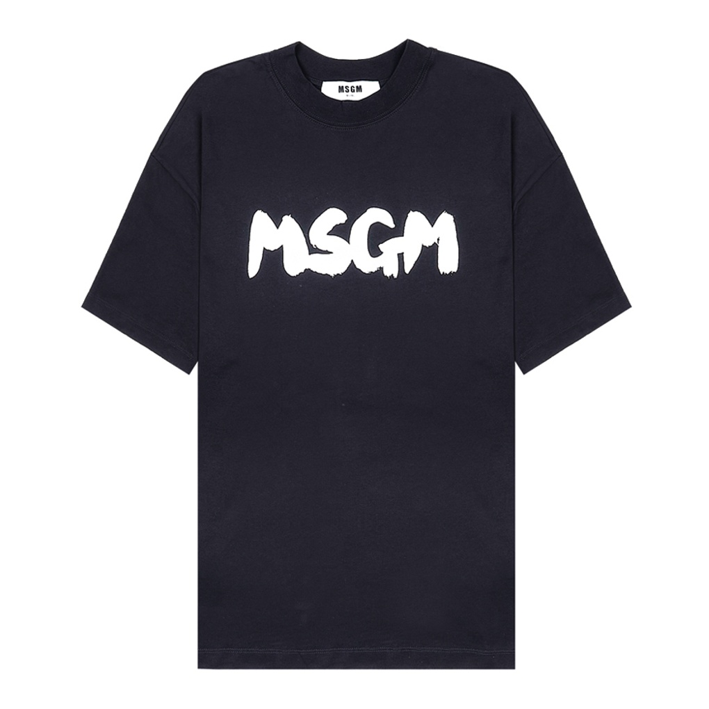 [MSGM] 남성 로고 코튼 반팔 티셔츠 3440MM201 237002 99- 이랜드몰