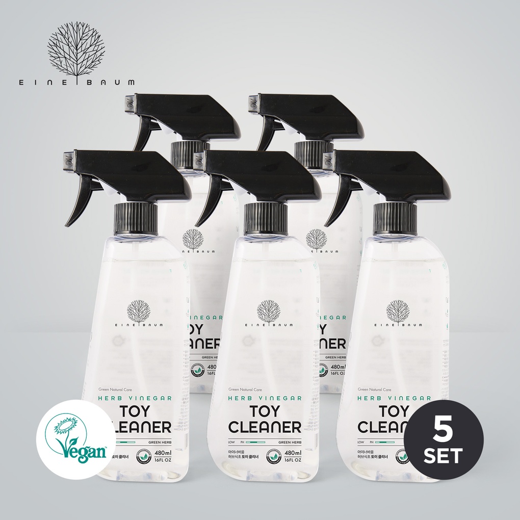 비건인증 토이클리너 아기 장난감 소독제 99.9%항균 480ml 5개세트- 이랜드몰