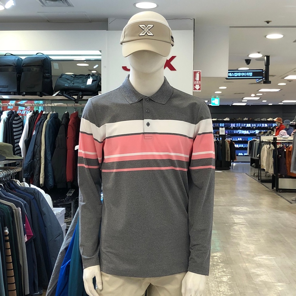 JDX 남성봄 보더 스트라이프 뎅깡 긴팔 티셔츠(X2TLV1448) MG- 이랜드몰