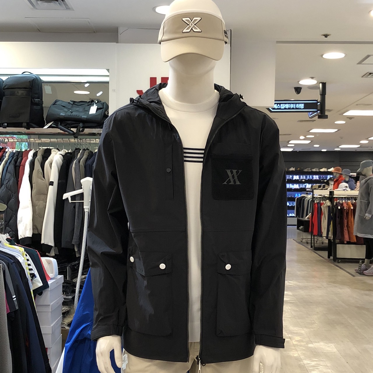 JDX 남성여름 메쉬 포인트 후드 점퍼(X2WJV2112) CH- 이랜드몰