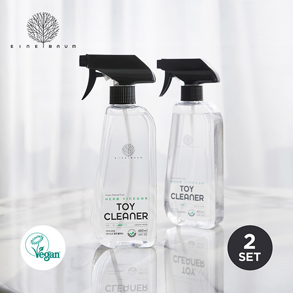 비건인증 토이클리너 아기 장난감 소독제 99.9%향균 480ml 2개세트- 이랜드몰