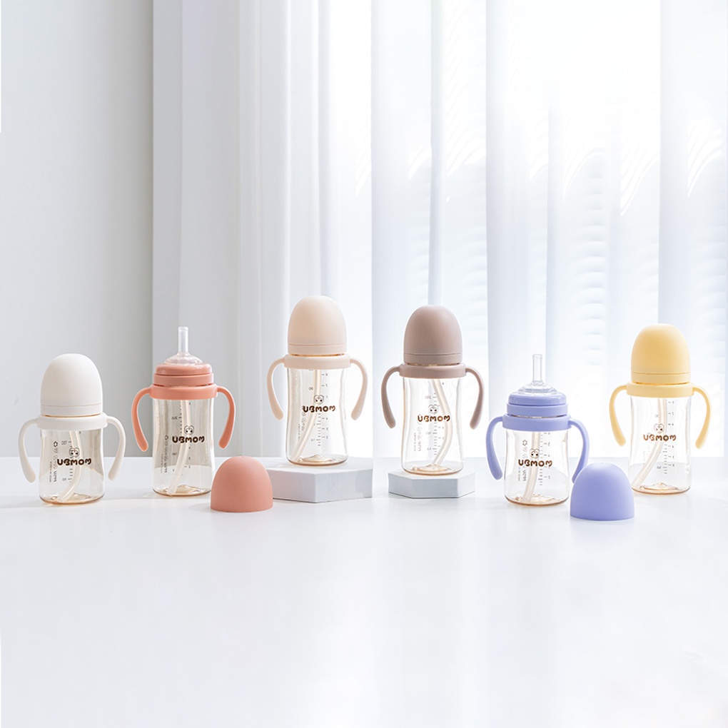 유비맘 PPSU 역류방지 유아 빨대컵 280ml - 2개세트- 이랜드몰