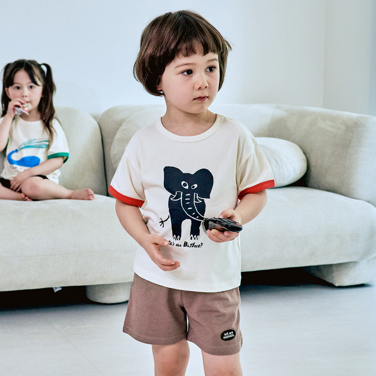 코끼리모달 반팔셋업- KIDIKIDI