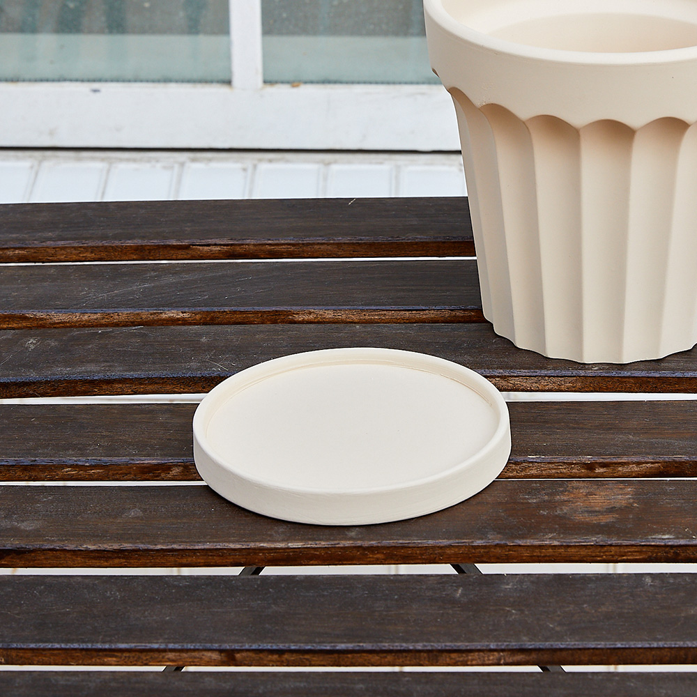 앤틱 라인 토분받침 M D14xH2_아이보리_AF0624004- KIDIKIDI