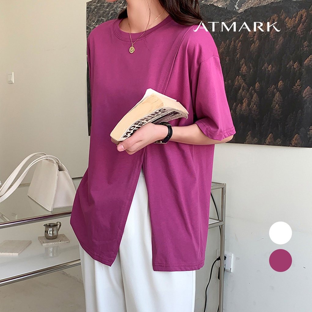 ATMARK (77까지)루즈실루엣슬릿티셔츠_AA43TS025G- 이랜드몰