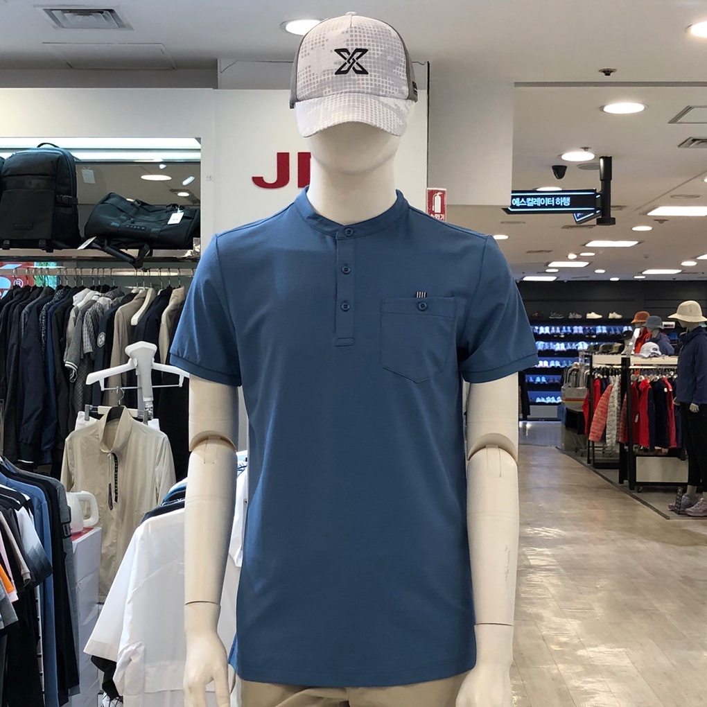 JDX 남성여름 포켓 포인트 헨리넥 반팔 티셔츠(X2TSV2560) SB- 이랜드몰