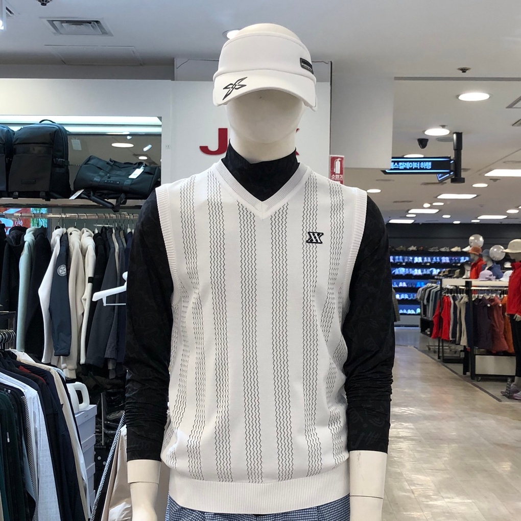 JDX 남성여름 스카시조직 V넥 스웨터 베스트(X2SVV2371) WH- 이랜드몰