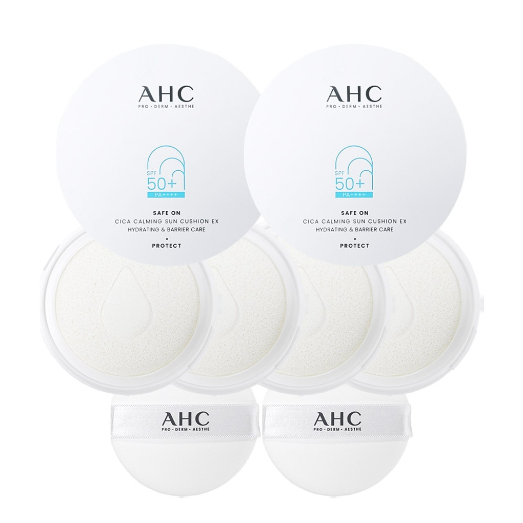 [2024 홈쇼핑 최신상] AHC 선쿠션 시카 카밍 EX 썬쿠션 본품2+리필4+추가퍼프2- 이랜드몰