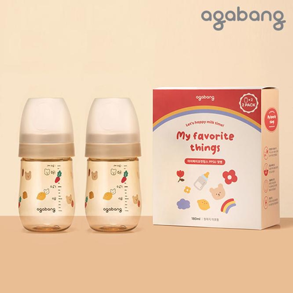 아가방 마이페이보릿띵스 PPSU 180ml 젖병 2팩 세트 01P082004_중계점- 이랜드몰