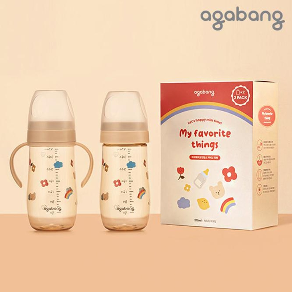 아가방 마이페이보릿띵스 PPSU 270ml 젖병 2팩 세트 01P082003_중계점- 이랜드몰