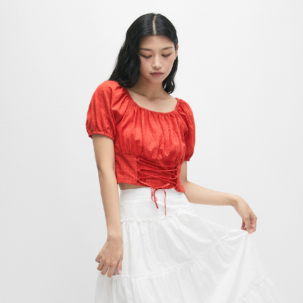 스트랩 블라우스_MIWBWE728G- 이랜드몰