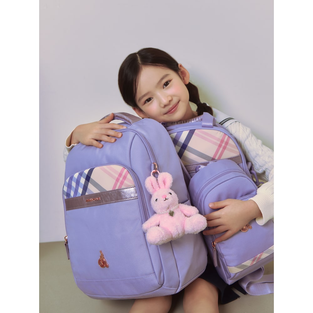[BEANPOLE KIDS] 여아 코어 체크 책가방 SET 라이트 퍼플 (PS001290- 이랜드몰